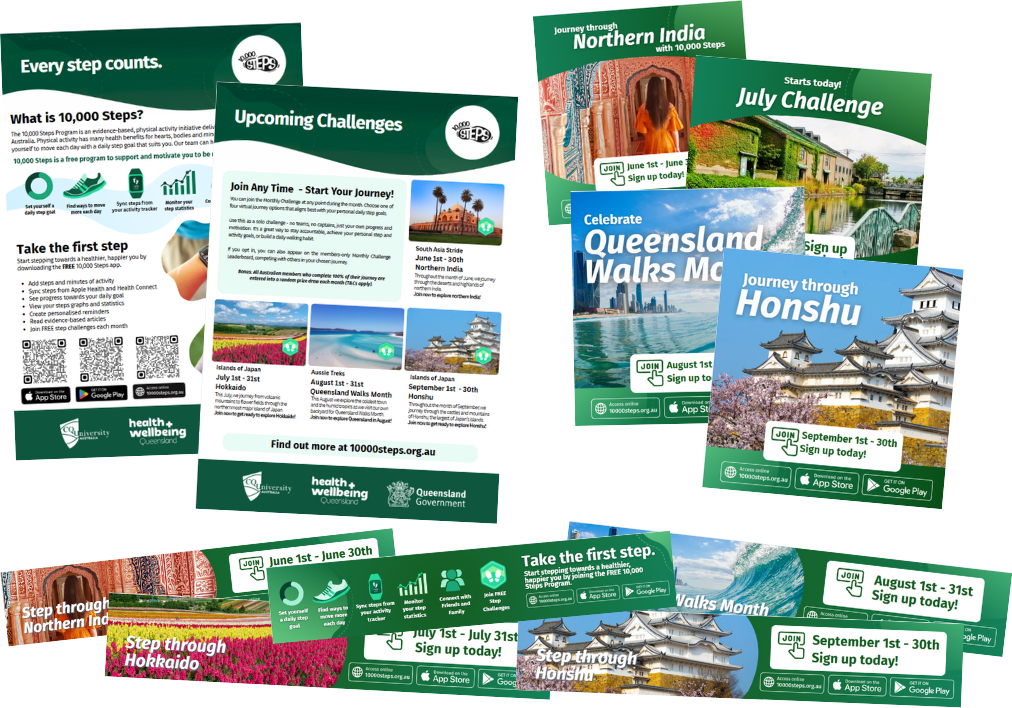 Monthly Challenges Promotional Toolkits | 10,000 Steps